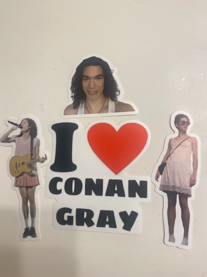 Conan Gray Sticker Pack 4 Piece Christmas Gift for Conan - Etsy