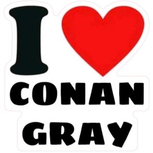 I Love Conan Gray Sticker - Etsy