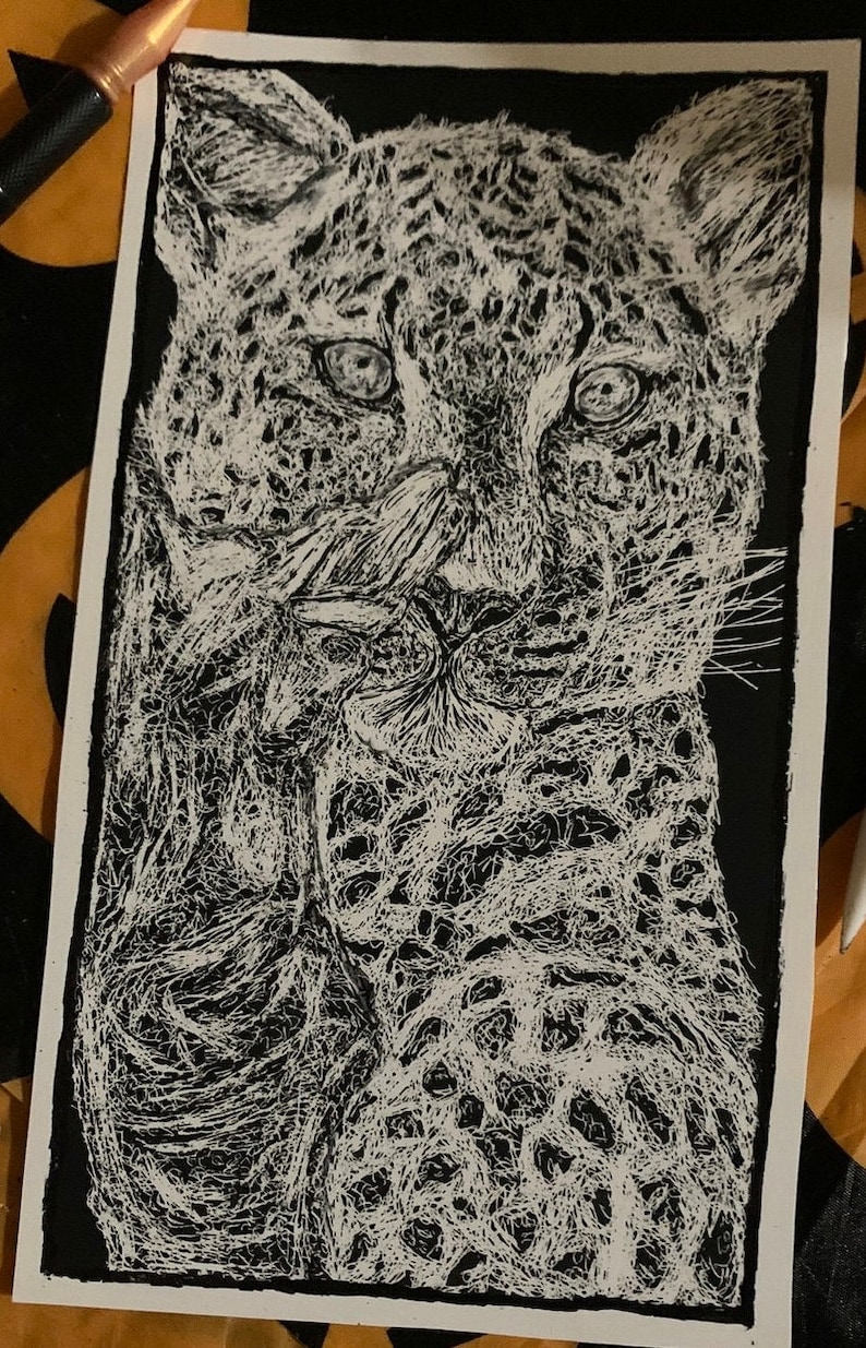 Sribble/scratch Art - Etsy