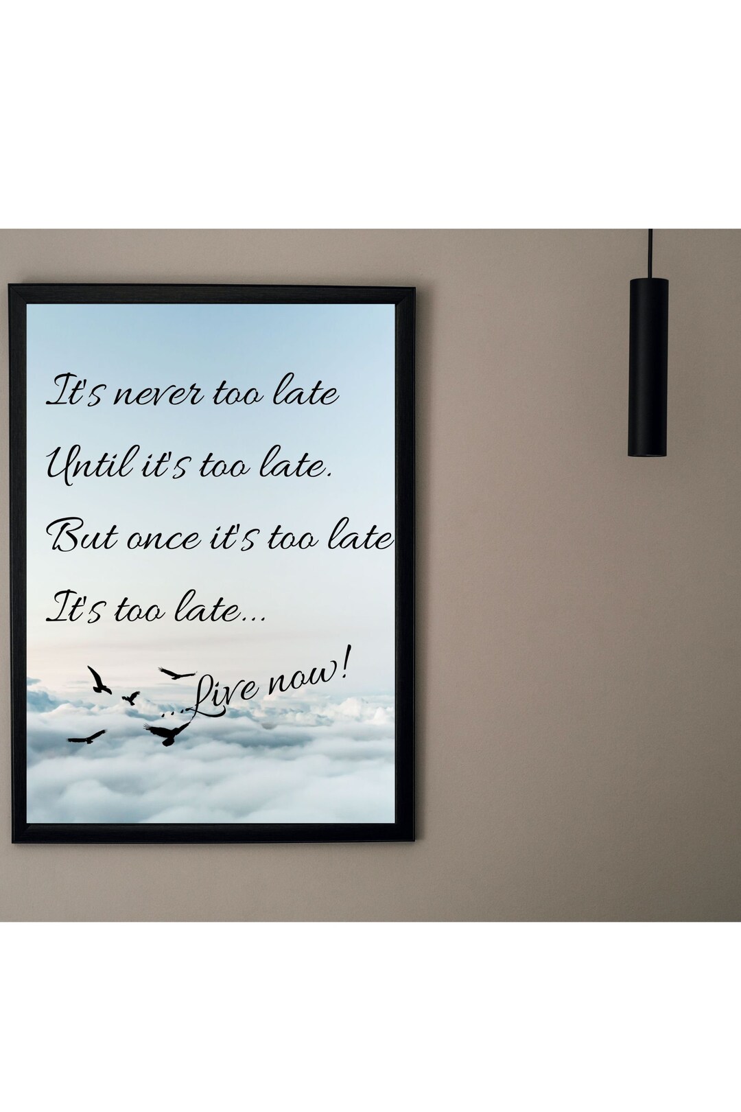 Printable Home or Office Wall Art, Positive Decor, Inspirational Quote ...
