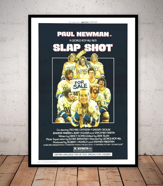 Slap Shot Movie Classic Poster Paul Newman Printable Art - Etsy