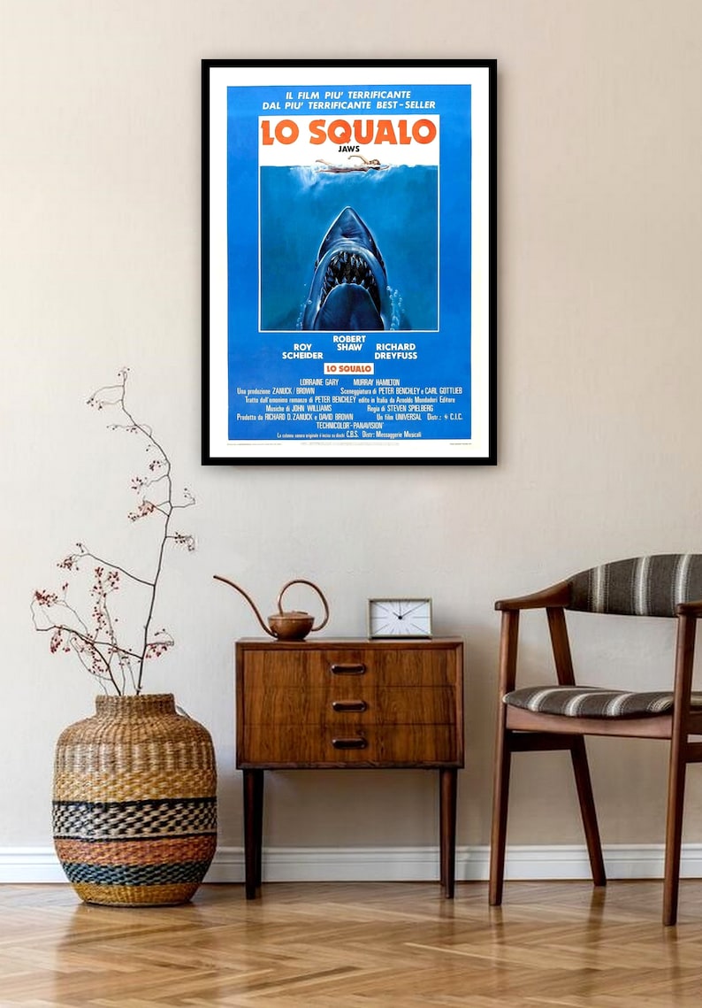Jaws Vintage Movie Poster 1975 RARE Italian Version - Etsy
