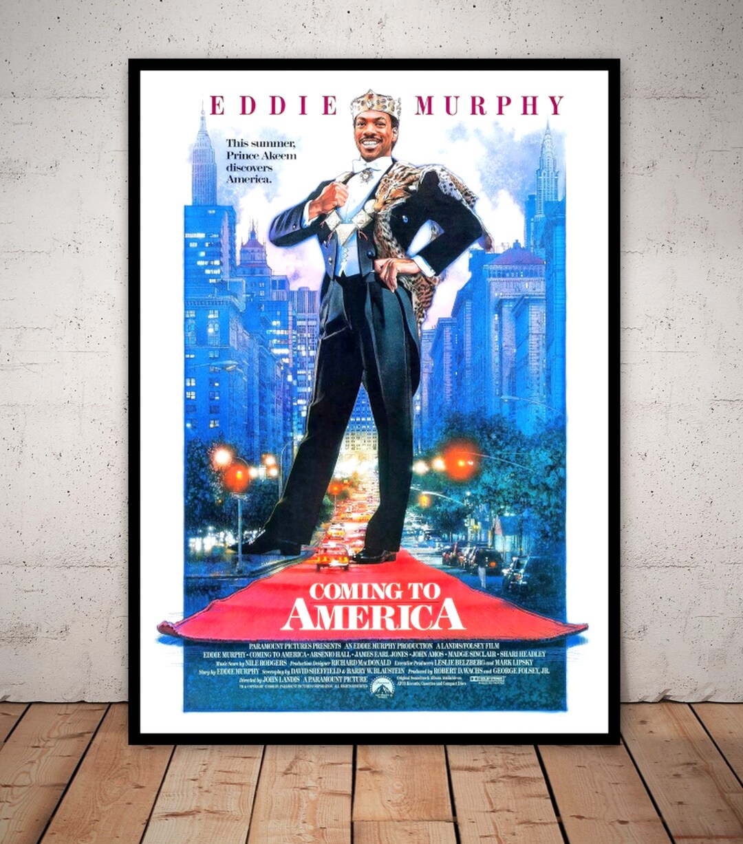 Coming to America - Eddie Murphy - Cult Classic - 1988 - Movie Poster ...
