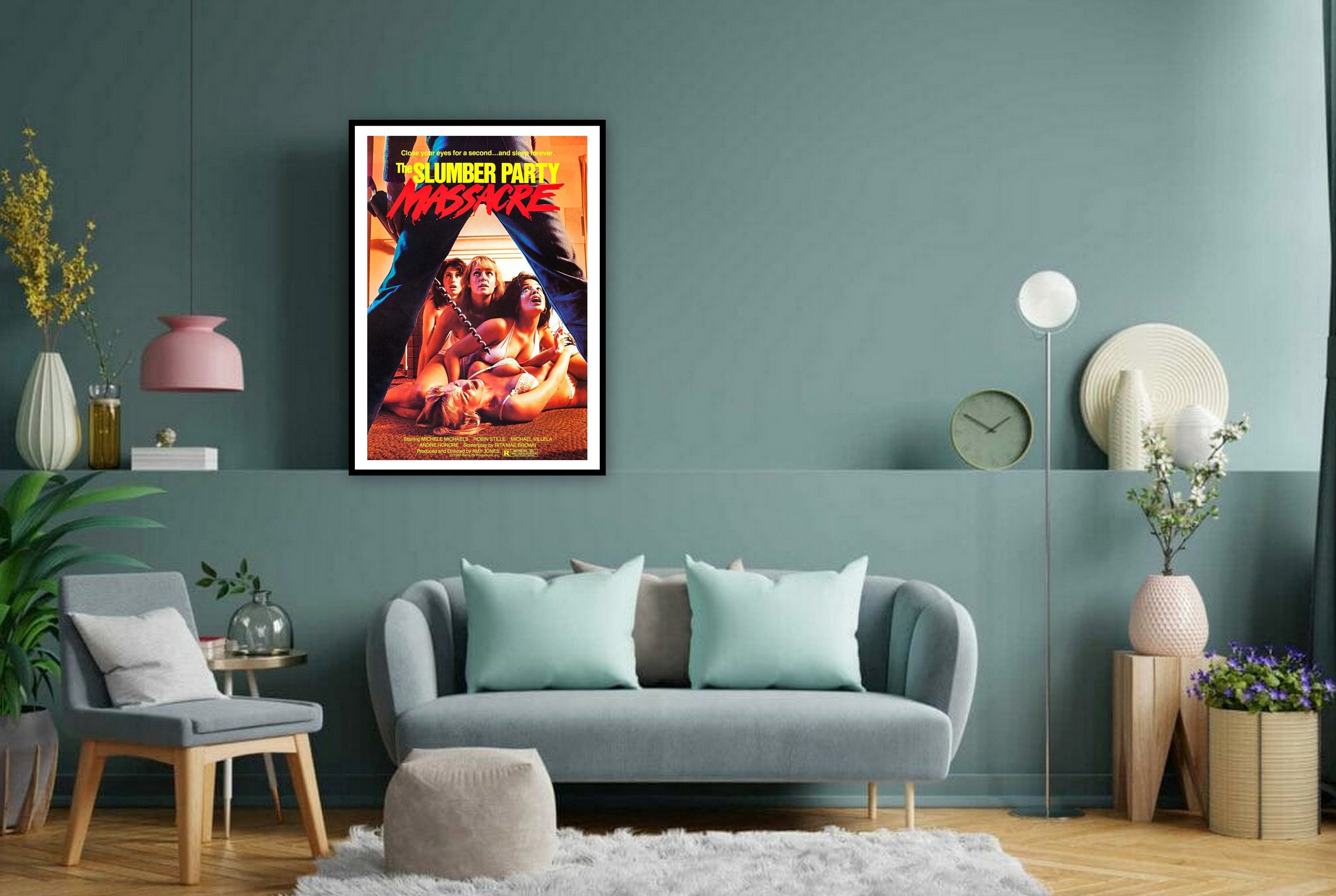 The Slumber Party Massacre Retro Horror Movie Poster Digital Download ...