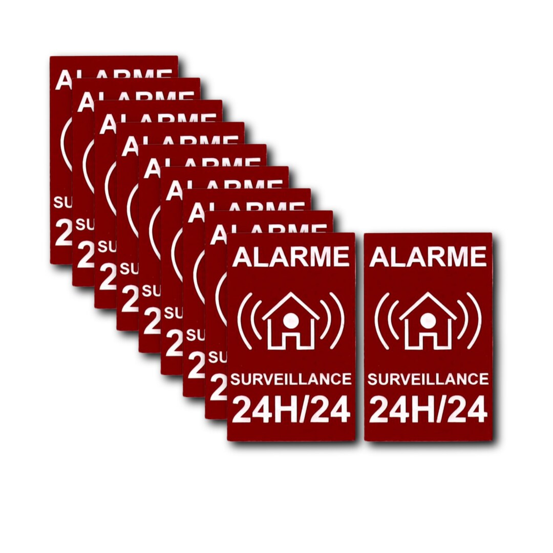 LOT of 10 Acrylic Plastic Alarm Plates With ENGRAVING Thickness 1.6mm ...