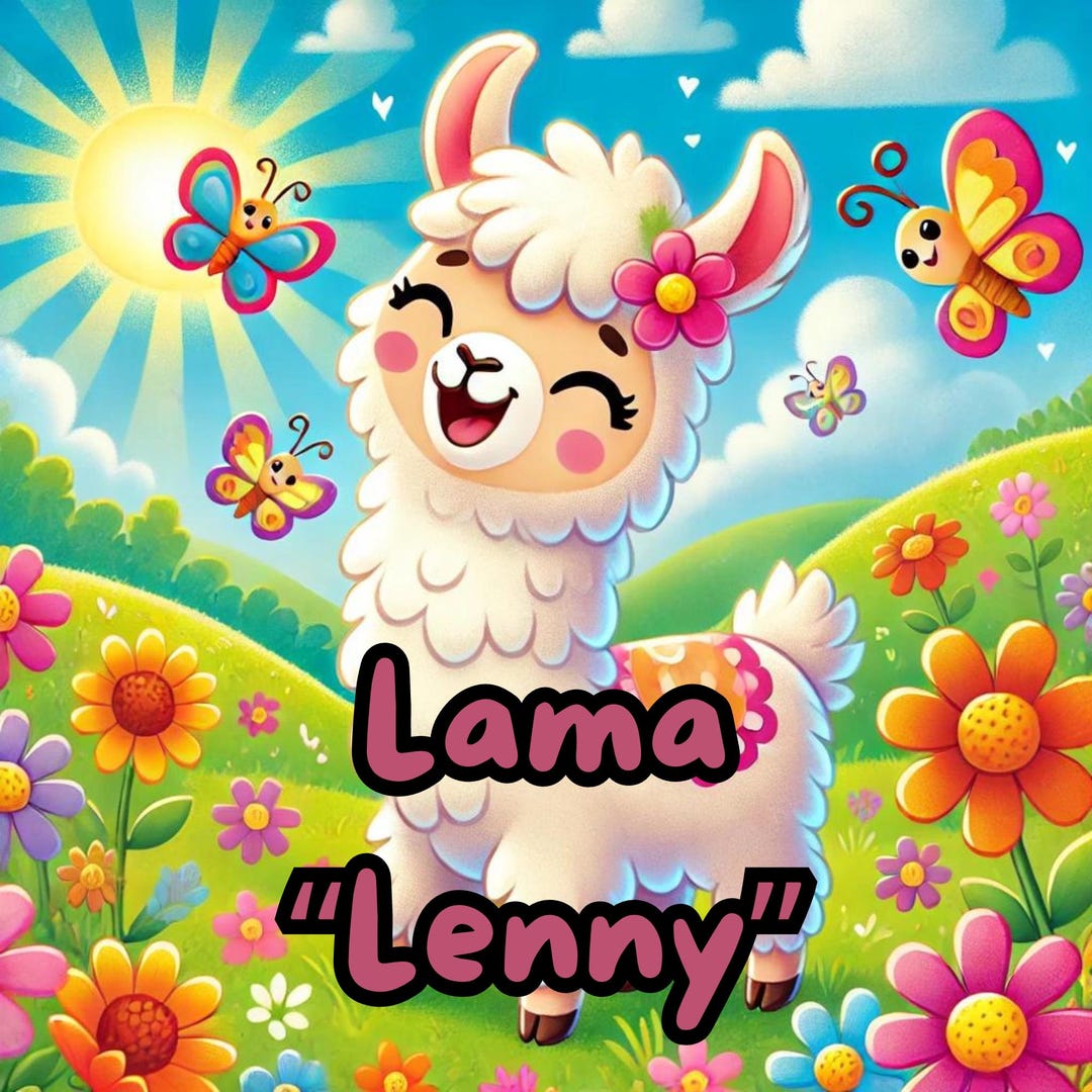 Coloring Book for Kids Ages 4 and up the Adventures of Lenny the Llama ...