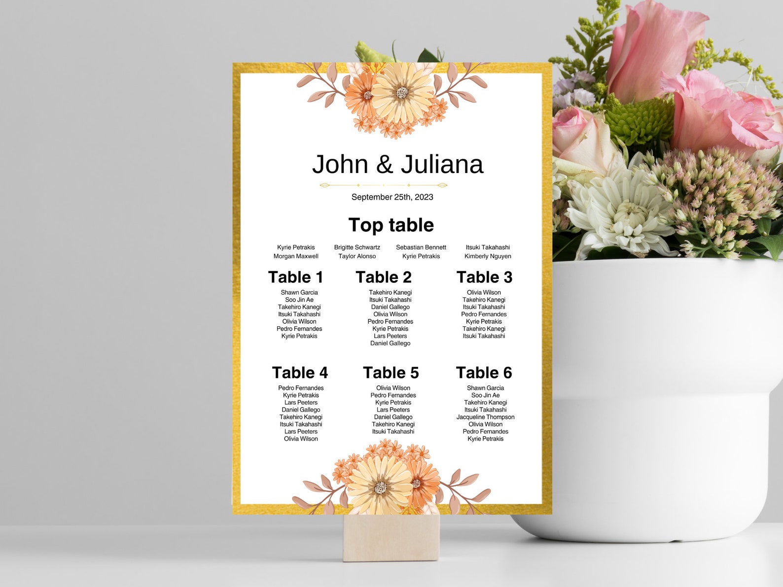 Editable Wedding Table Plan Template Printable Seating Plan DIY Table ...