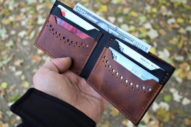 Personalized Leather Custom Design Sparta Wallet Handmade - Etsy