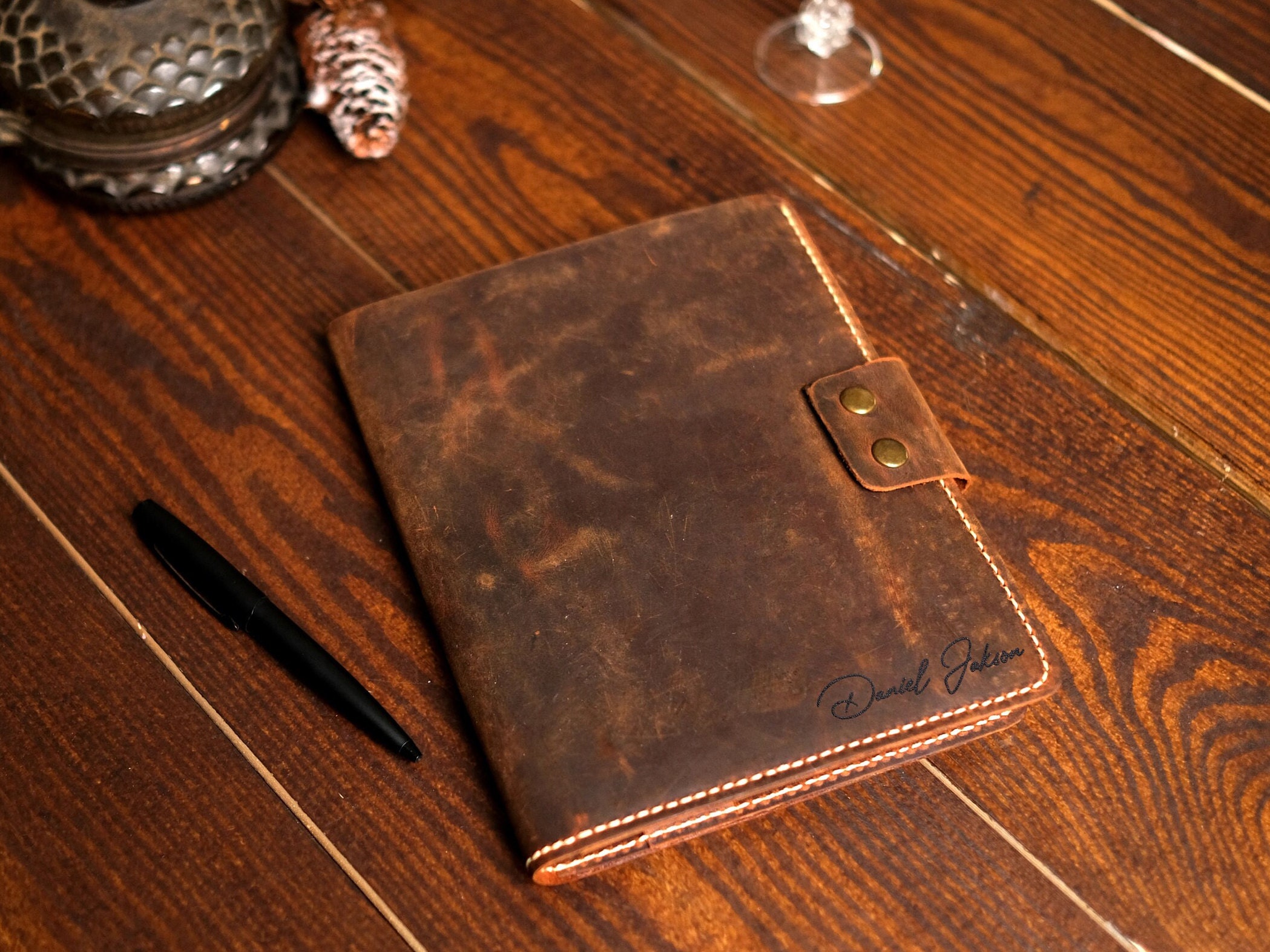 Personalized Leather Portfolio Business Leather Portfolio - Etsy