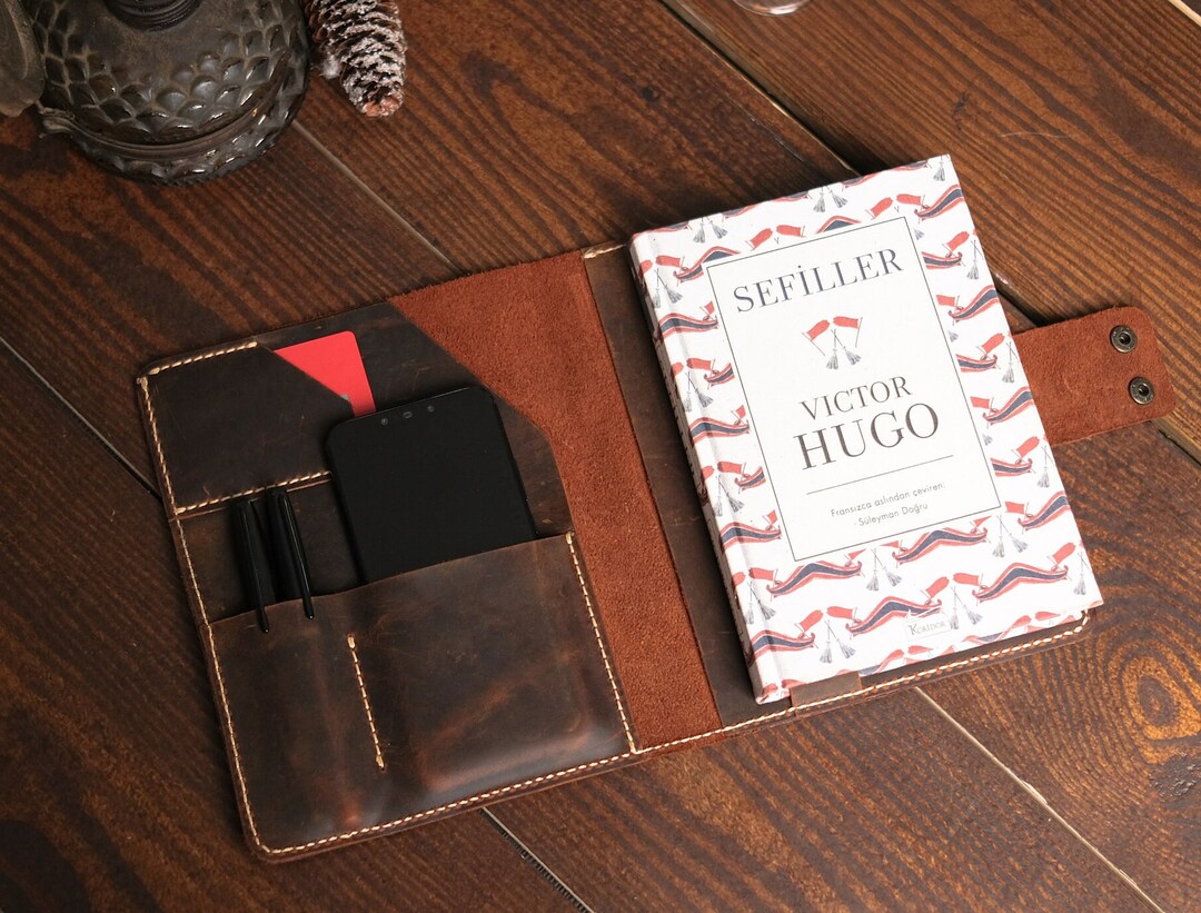 Personalized Leather Portfolio, Business Leather Portfolio, Refillable ...