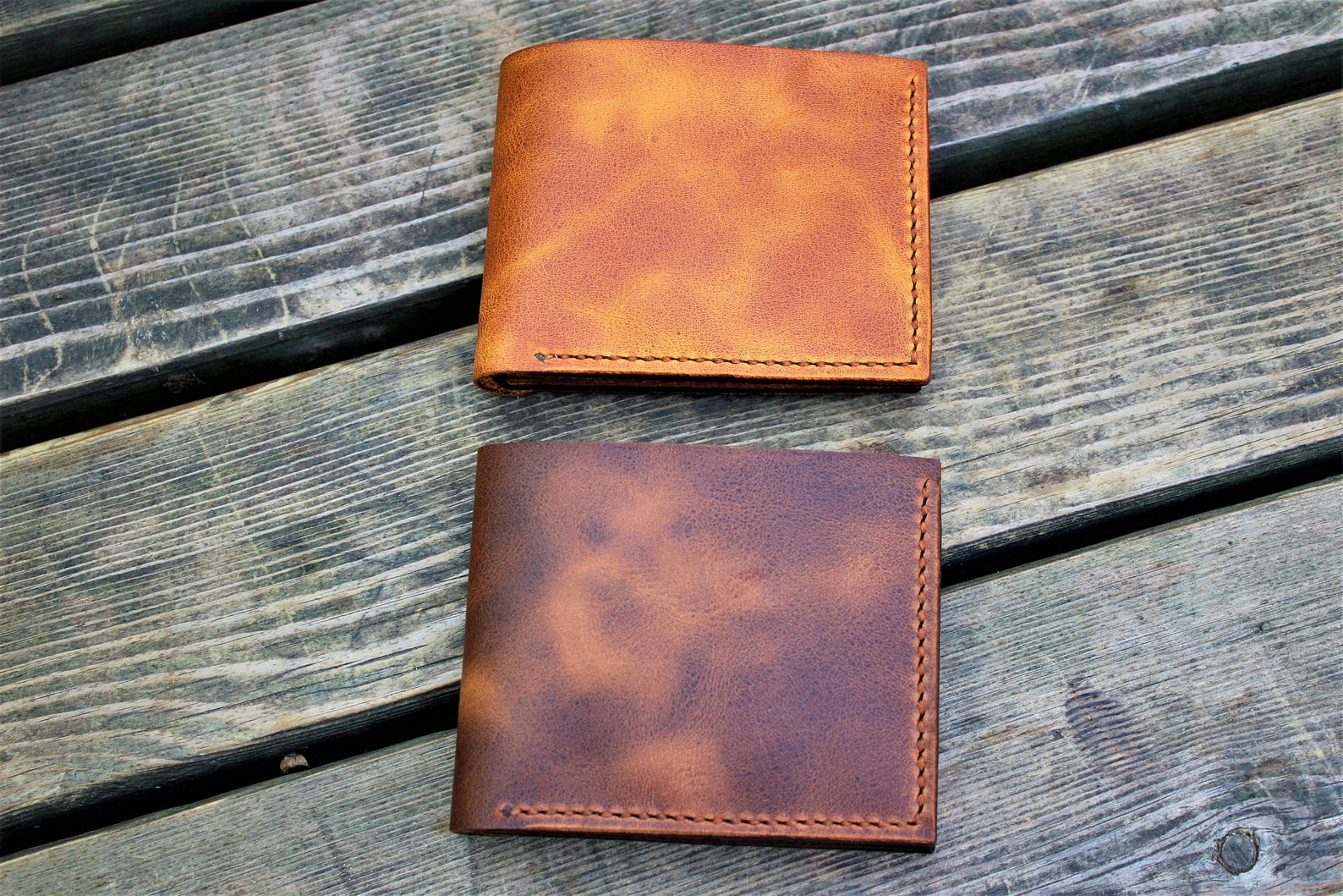 Personalized Leather Classic Wallet Handmade Leather Wallet - Etsy
