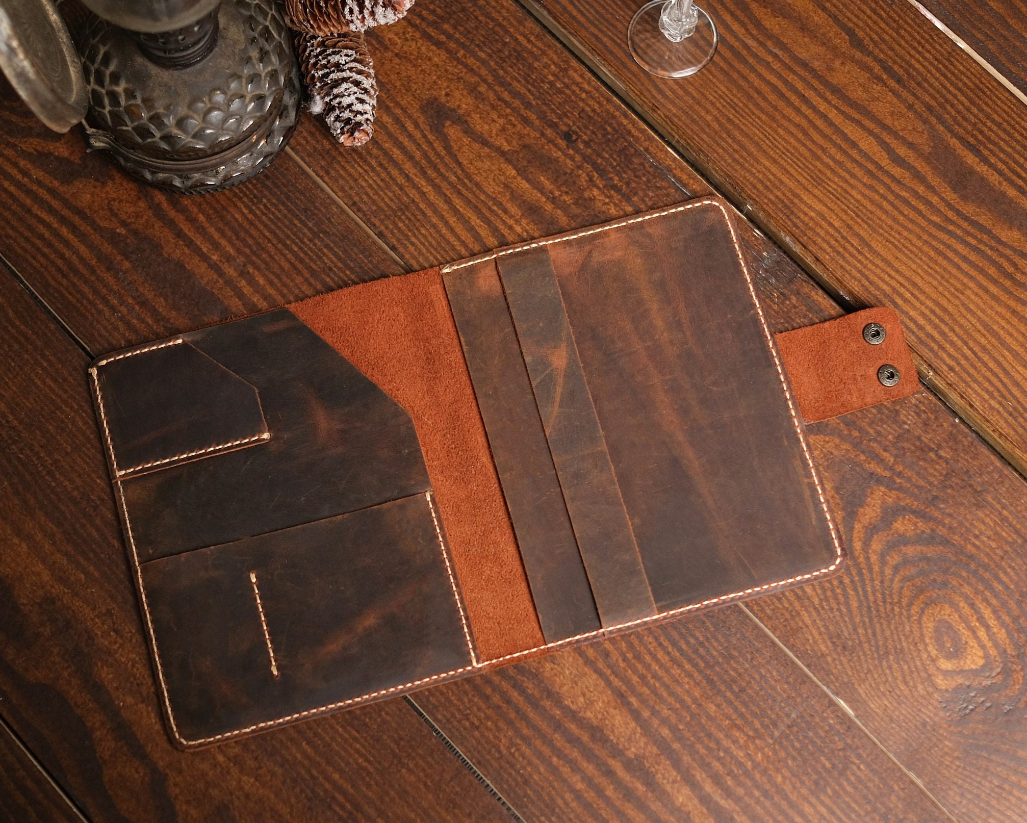 Personalized Leather Portfolio Business Leather Portfolio - Etsy