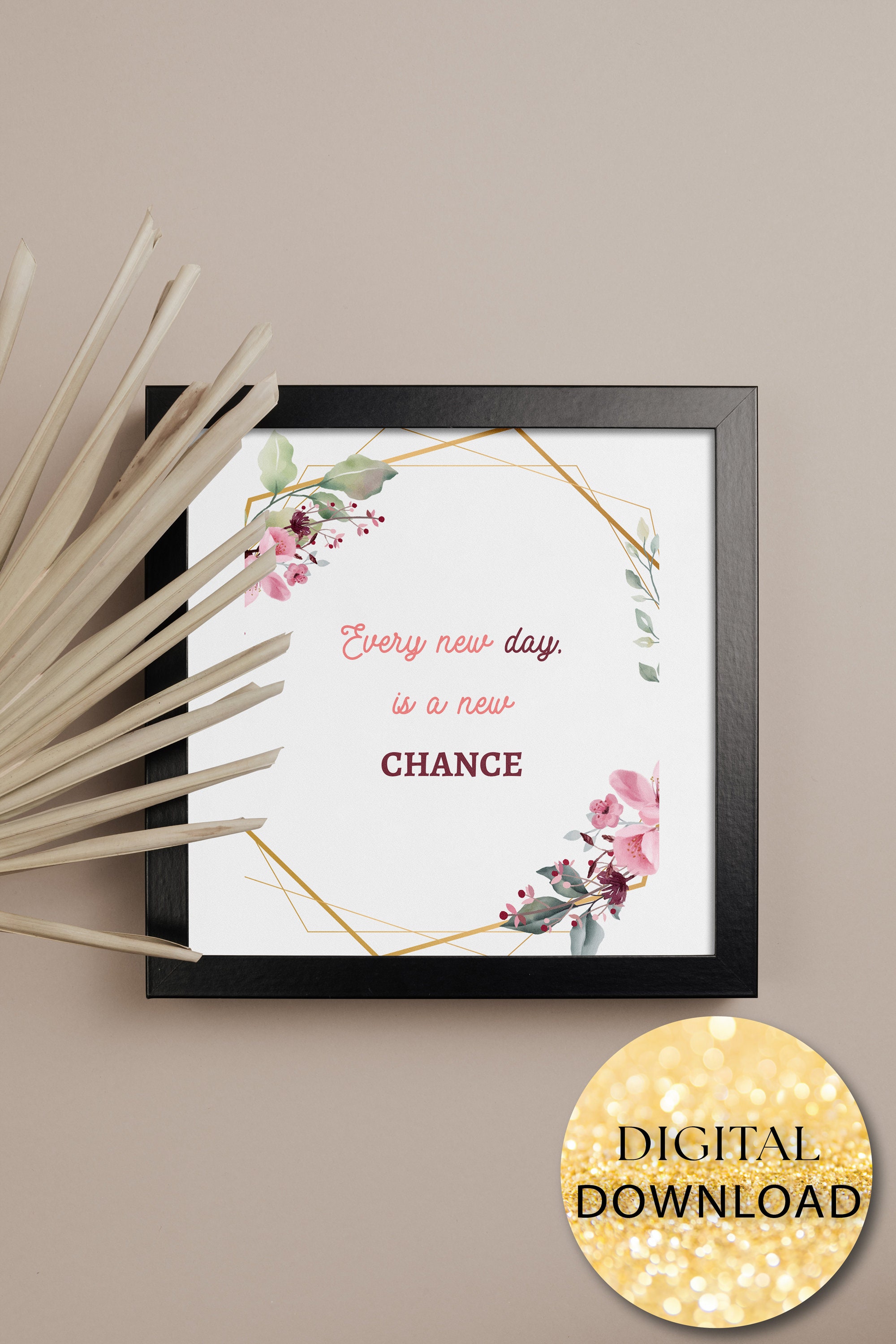 New Chance Mindset Affirmation Printable Wall Art - Etsy Australia