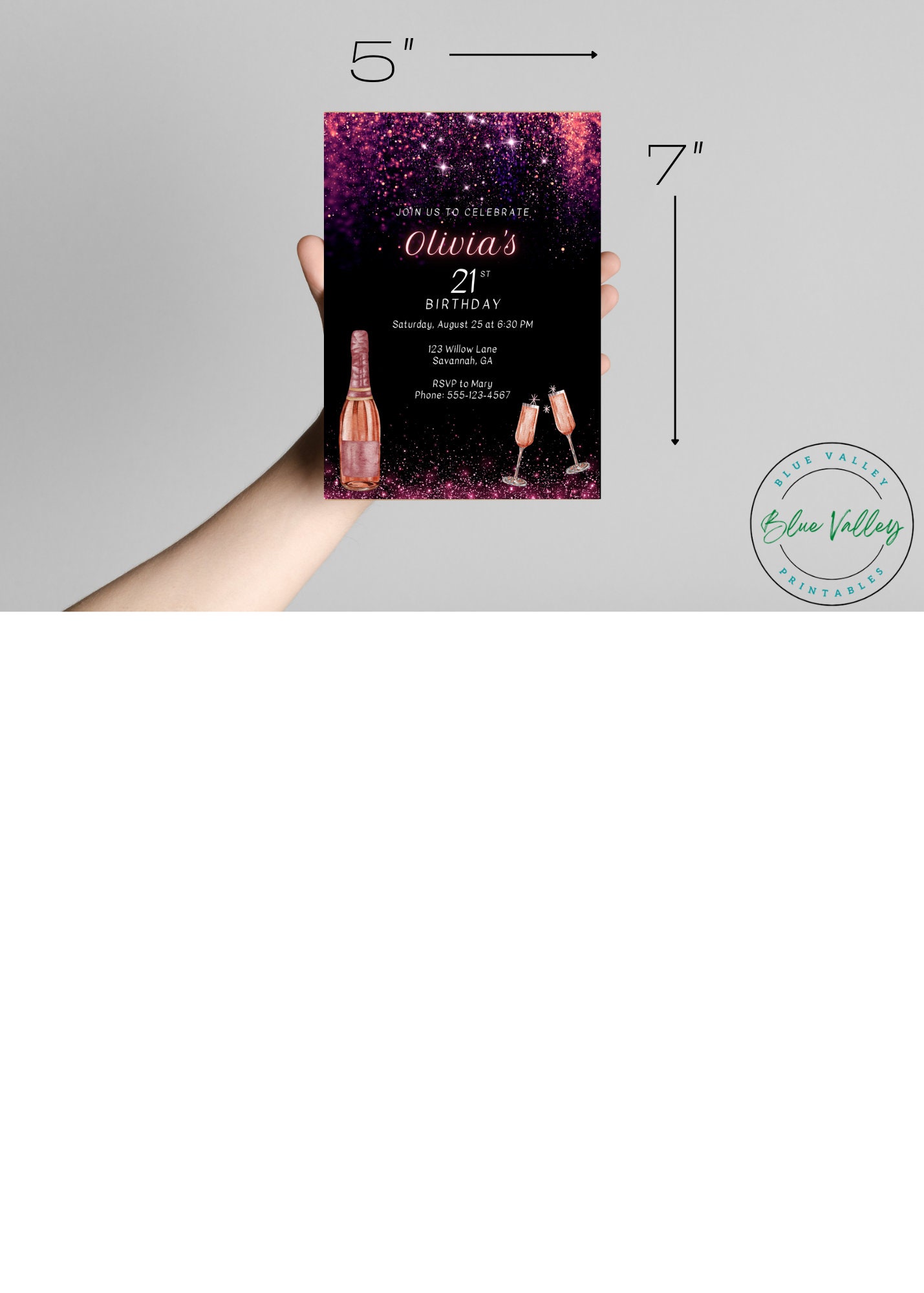 Birthday Party Invitation Template Digital Download - Etsy