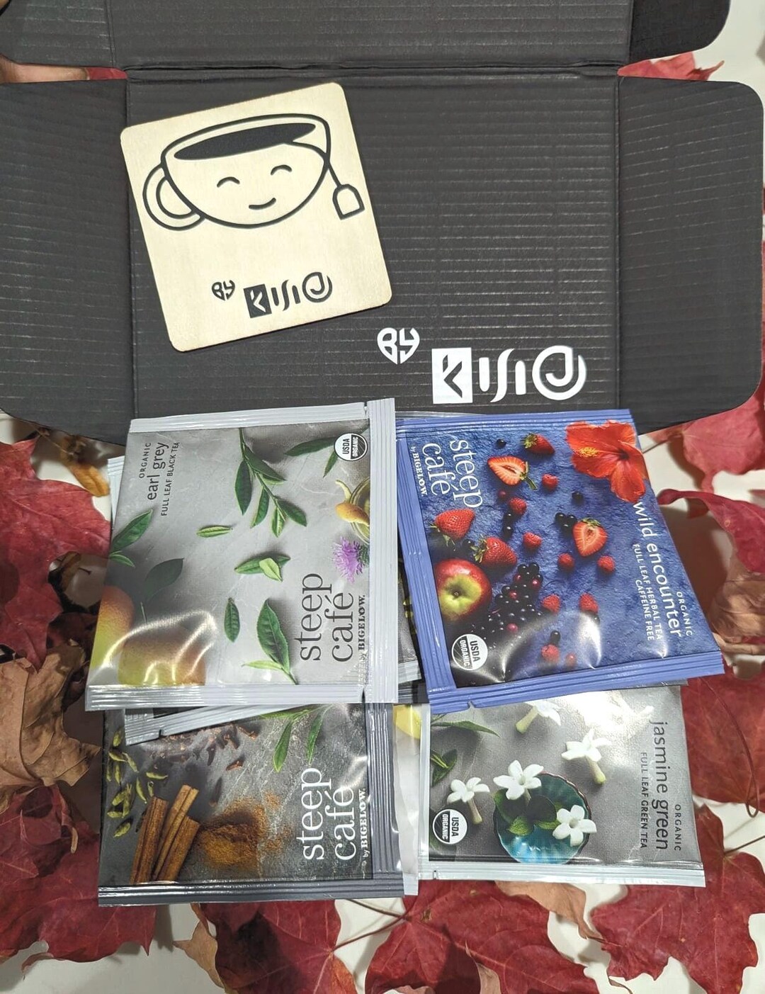 Steep Café Tea Bag Collection | 6 Varieties 18 Count Organic | Perfect ...