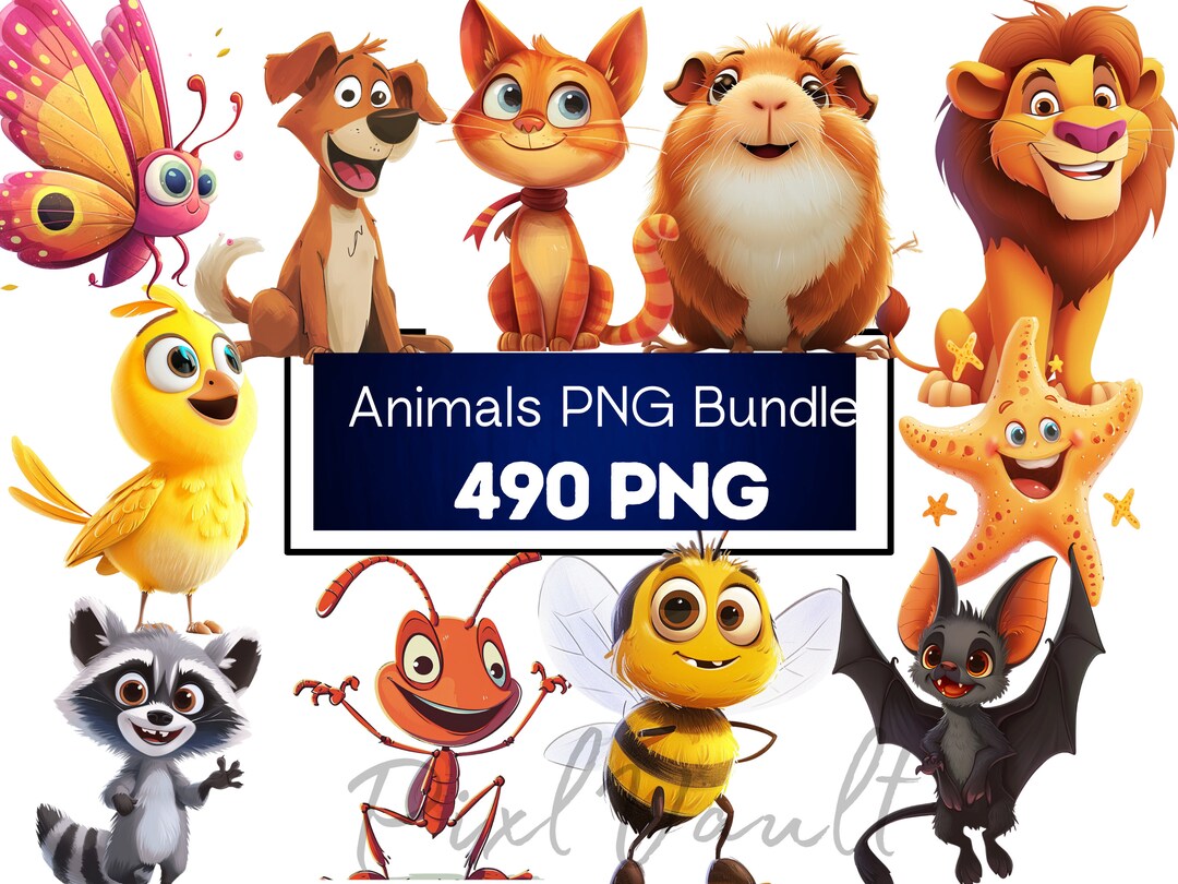 Animal Clip Art, Cute Animals Clipart, Animals Clipart, Animal Png ...