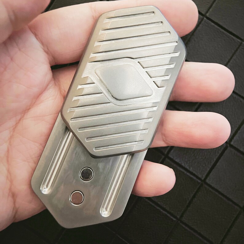 True Thick SUS Metal Fidget Slider Anxiety Relief EDC Gear Pocket ...