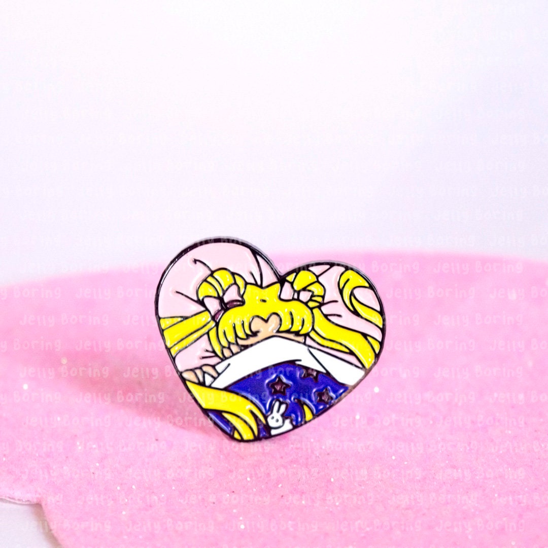 Sailor Moon Sleeping Pin / Sailor Moon Pins / Manga Pin / Japanese ...