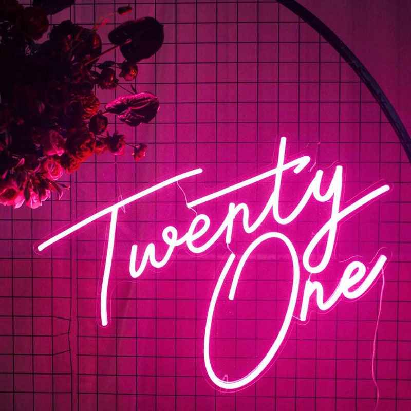 21 Neon Sign - Etsy Australia