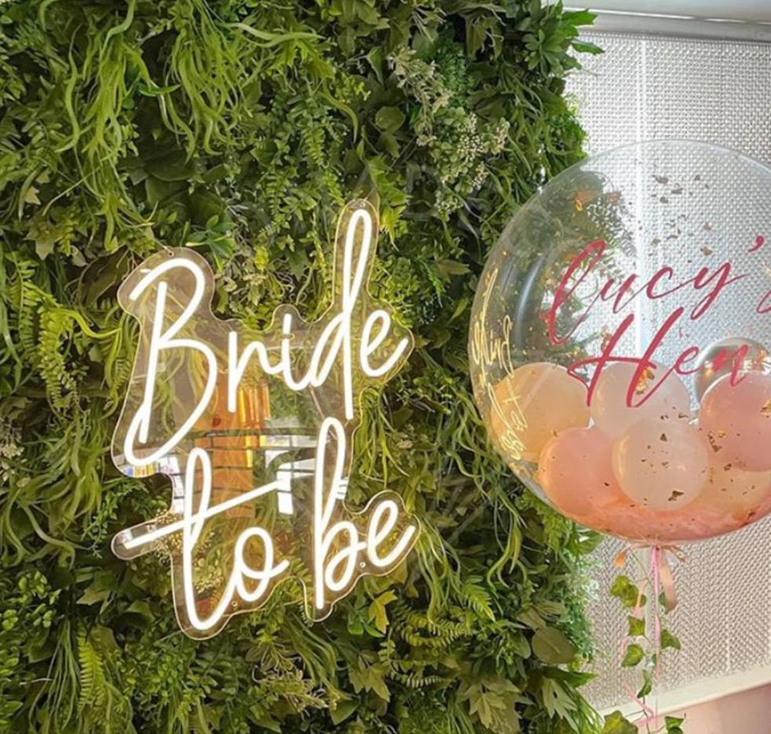 Bride to Be LED Neon Sign: Wedding Bridal Backdrop Decor - Etsy