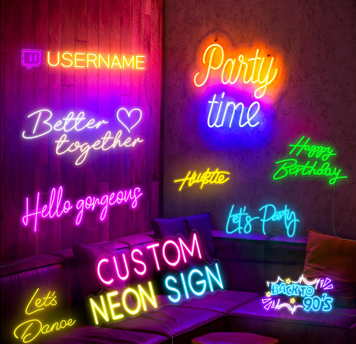Custom LED Neon Sign | Personalized Wall Decor - Etsy