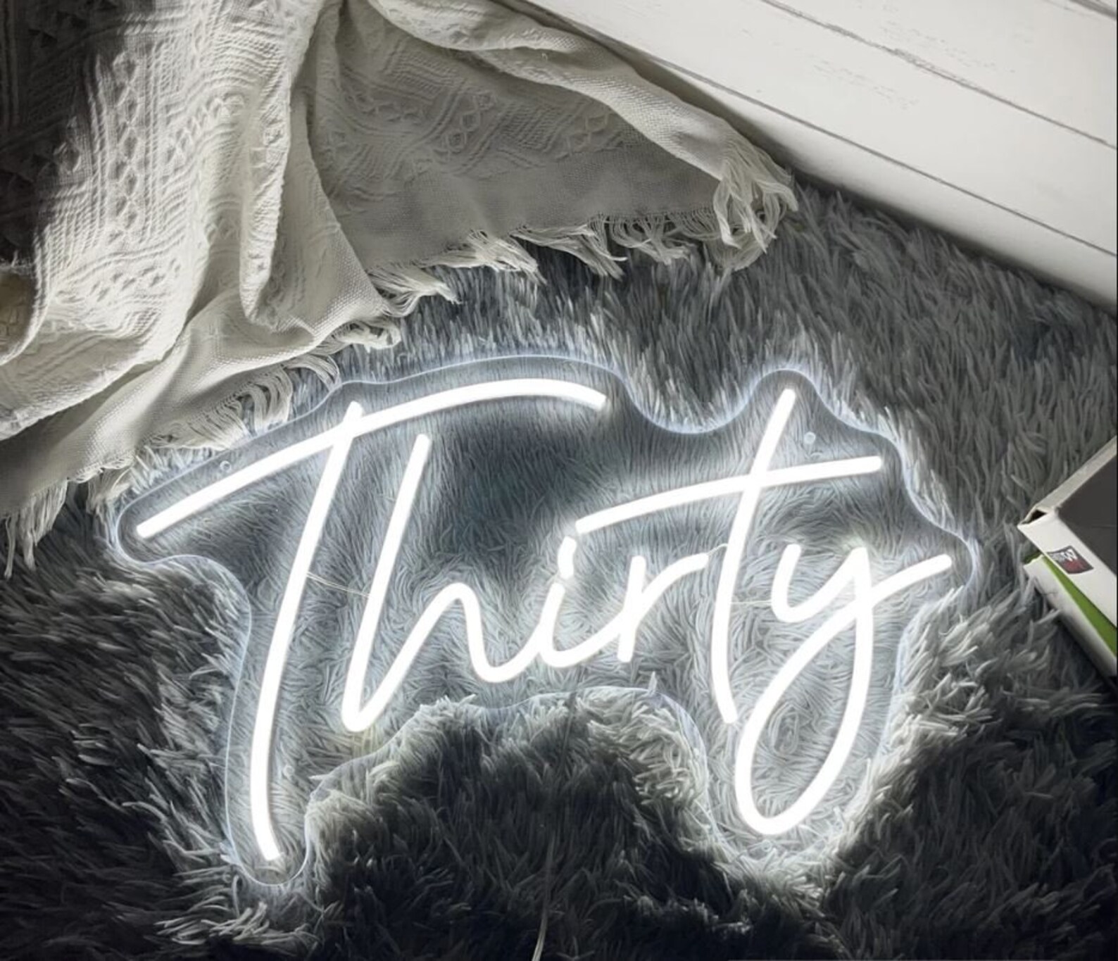 Custom "thirty" LED Neon Sign: 30th Birthday Party Decor - Etsy