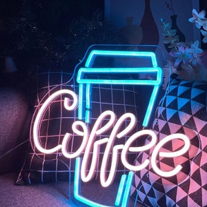 Custom Coffee Cup LED Neon Sign: Cafe Decor - Etsy