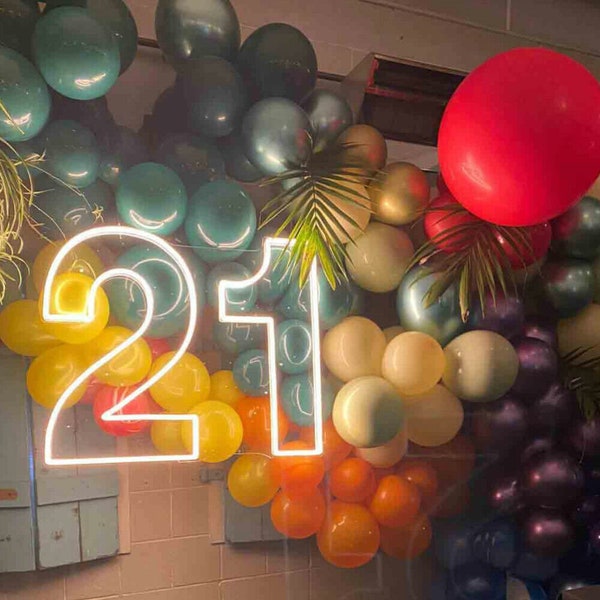 21 Neon Sign - Etsy Australia