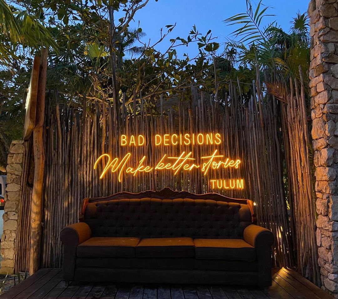 Custom 'bad Decisions' LED Neon Sign: Party & Home Decor - Etsy