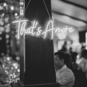 That's Amore Custom LED Neon Sign | Bridal Shower Decor | Wedding ...