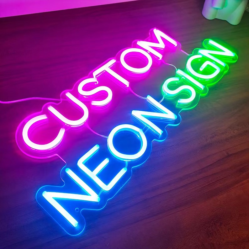 Custom LED Neon Sign: Personalized Name, Wedding Decor - Etsy Australia