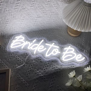 Bride to Be LED Neon Sign: Wedding Bridal Backdrop Decor - Etsy