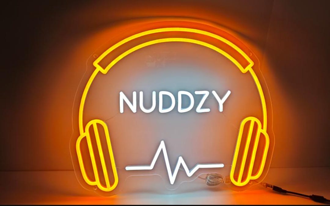 Custom DJ Name Neon Sign: Personalized Headphones Decor - Etsy