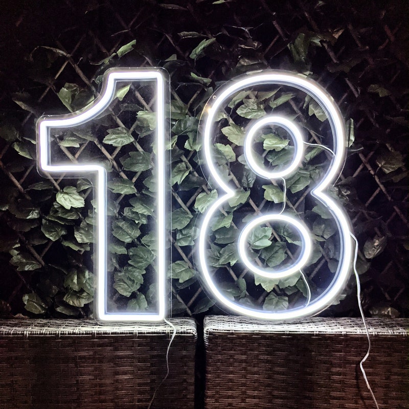 21 Neon Sign - Etsy Australia