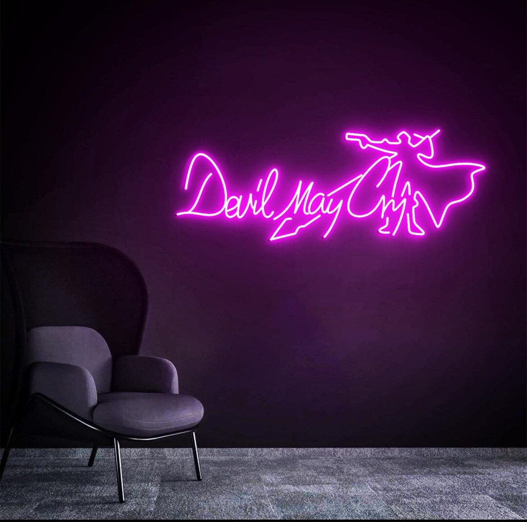 Devil May Cry Neon Sign: Custom Video Game Room Decor - Etsy
