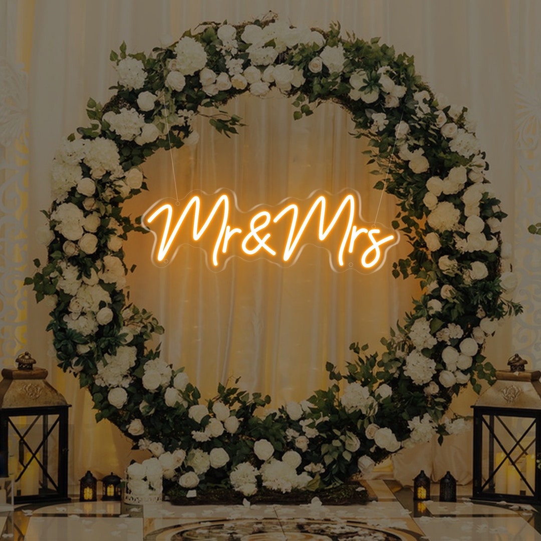 Custom Wedding LED Neon Sign | Custom Neon Sign | Personalized Neon ...