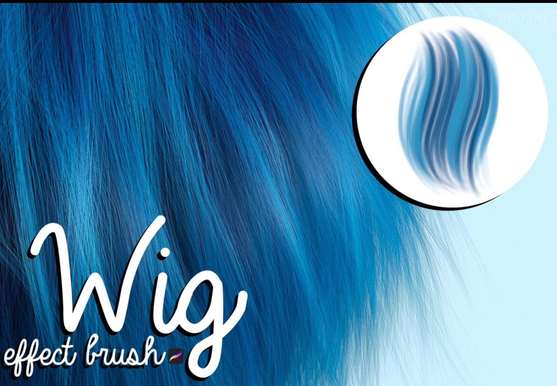 Procreate Wig Effect Brushes - Etsy