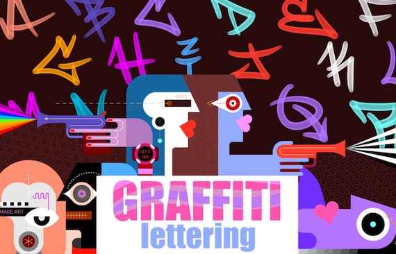 Procreate Graffity Lettering - Etsy