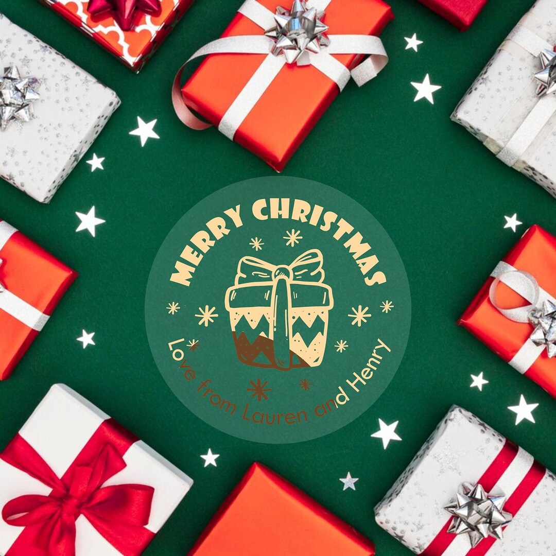Clear Holiday Foil Stickers • Transparent Card Seals • Gold Silver - Etsy