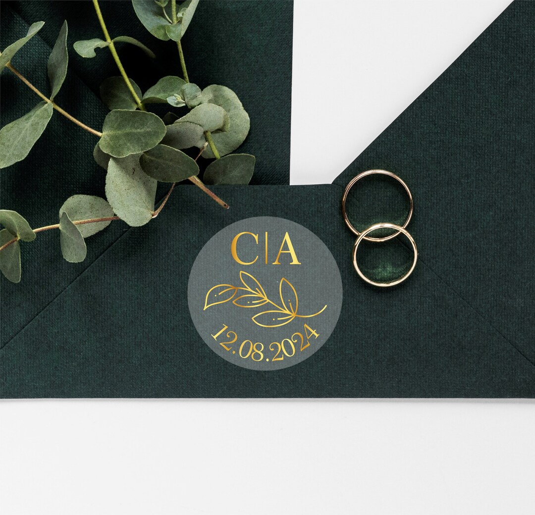 Wedding Envelope Sticker, Wedding Invitation Sticker Seal, Wedding ...