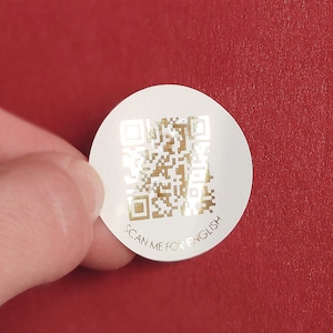 QR Code Stickers for Small Business, Custom QR Code Labels, QR Code ...