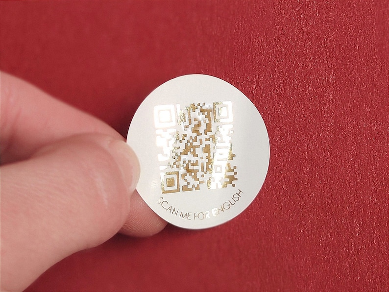 QR Code Stickers for Small Business Custom QR Code Labels QR - Etsy