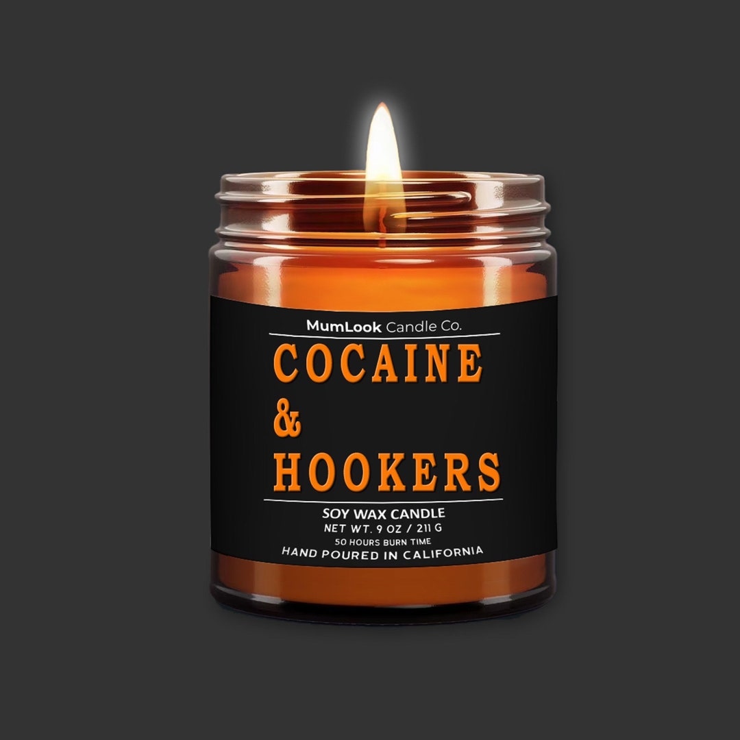 Cocaine and Hookers Candle Adult Humor Candle Gift Funny - Etsy UK
