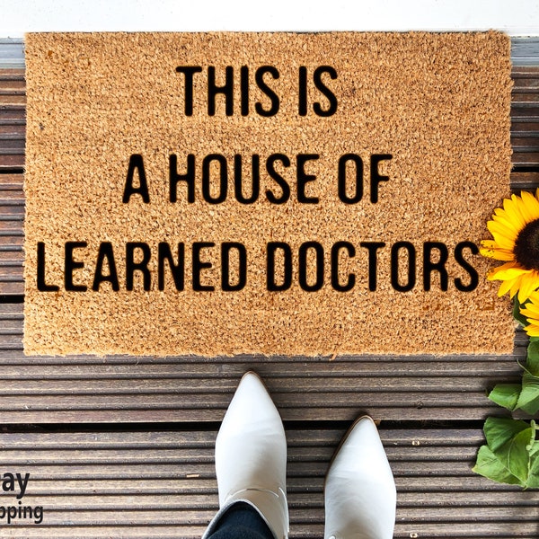 This is a House of Learned Doctors Mat - Etsy