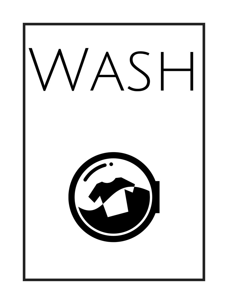 Wash, Dry, Fold PRINTABLE Laundry Room Signs - Etsy