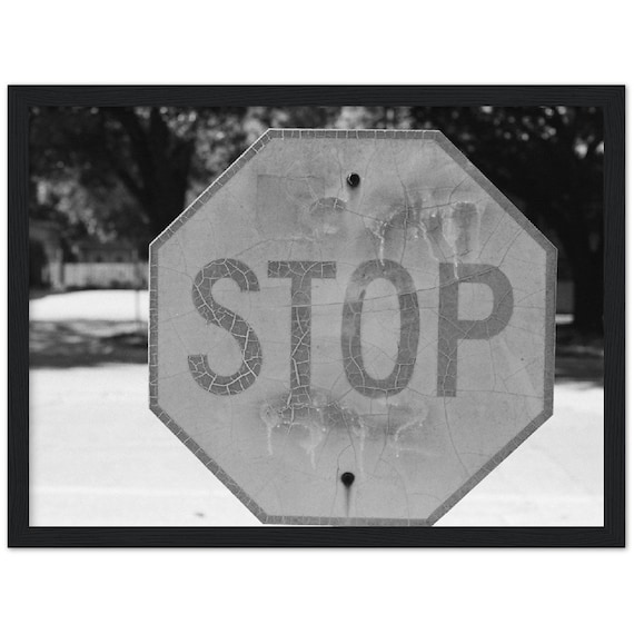 Old Stop Sign - Etsy