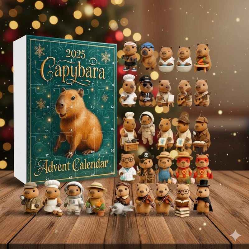 Capybara Advent Calendar - Etsy