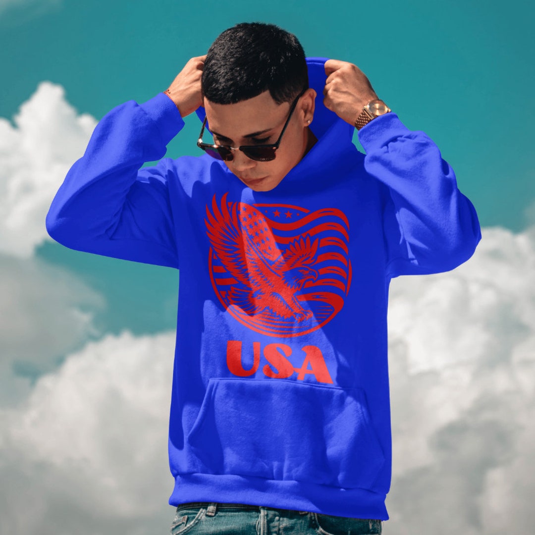 Errol Flynn, USA Bald Eagle Hoody - Etsy