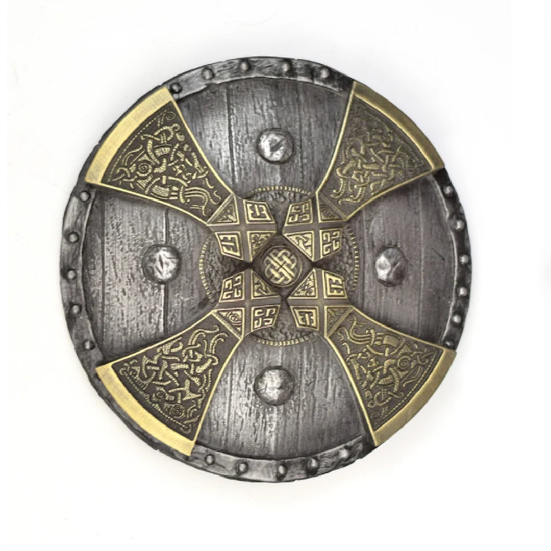 Viking Decor Axe Head on the Shield Norse Mythology Wall Art, Viking ...