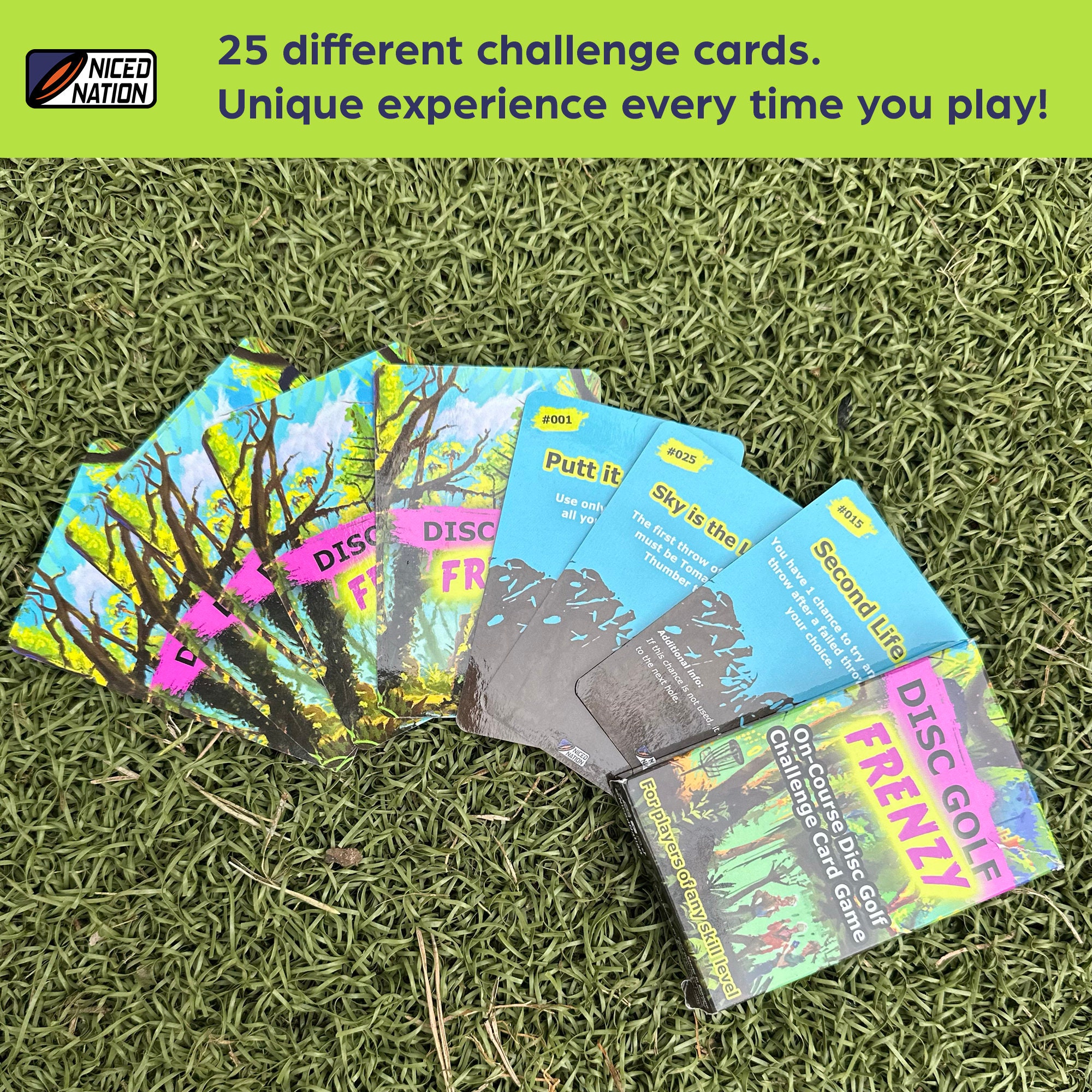 Disc Golf Frenzy Disc Golf Card Game by Niced Nation - Etsy
